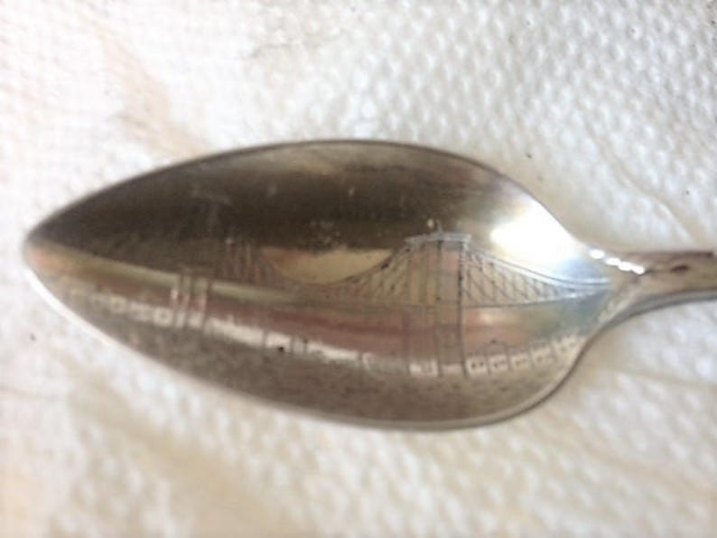 Antique Sterling Silver Brooklyn Bridge Souvenir Spoon - Etsy