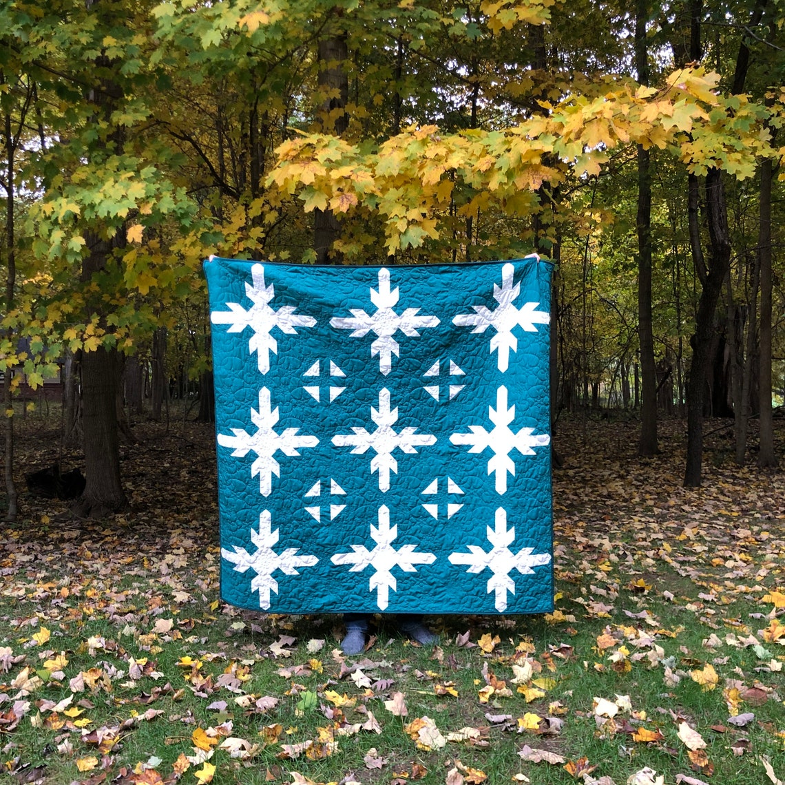 Falling Snow Quilt Pattern - Etsy