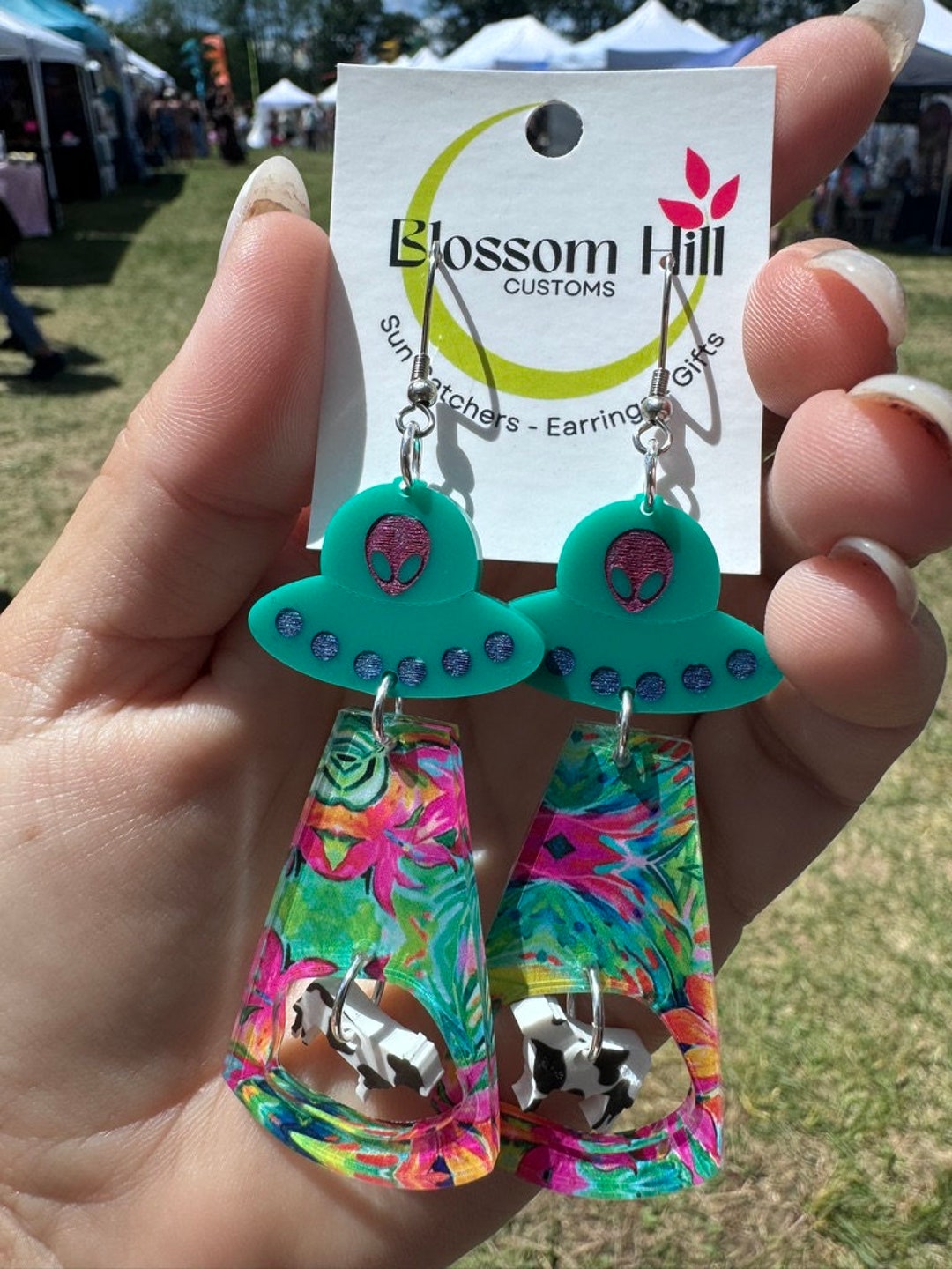 Mastermind Alien Abduction Dangle Earring | Earring | Statement | Alien ...