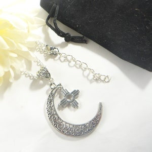 Zia Earrings, Crescent Moon Zia Charm Earrings, Celestial Jewelry Set ...