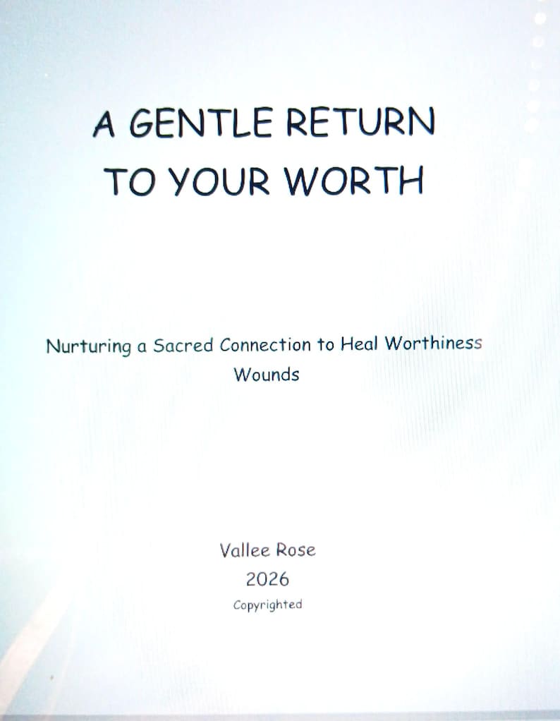 A Gentle Return to Your Worth – Self-worth & Healing Workbook, PDF - Etsy