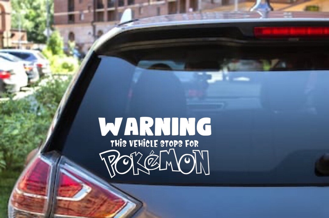 Pokemon Car Decal - Etsy