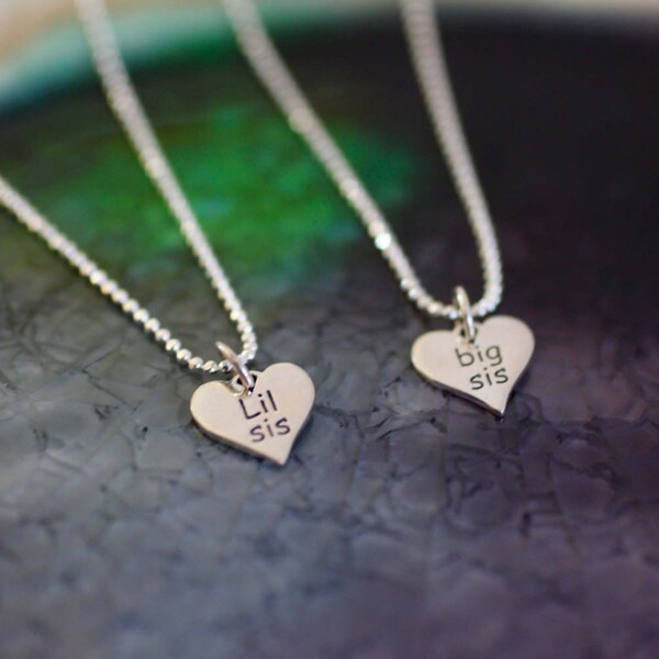 Sister Necklace Set - Etsy