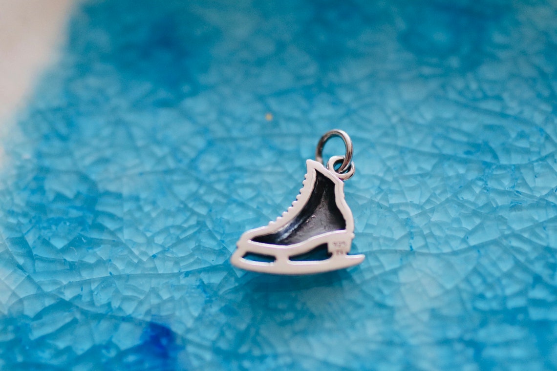 Ice Skate Charm Winter Charm Ice Skating Girl Frozen - Etsy