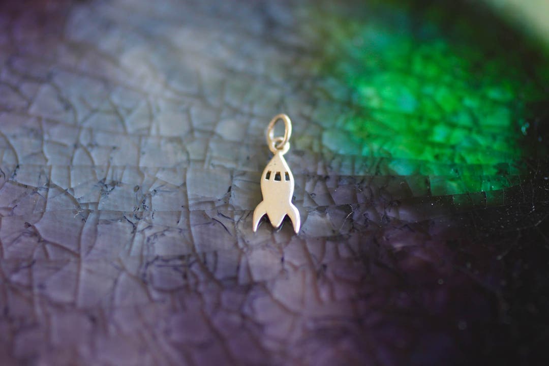 Rocket Ship Charm, Space Charm, Outer Space Charm, Space Jewelry, Space ...