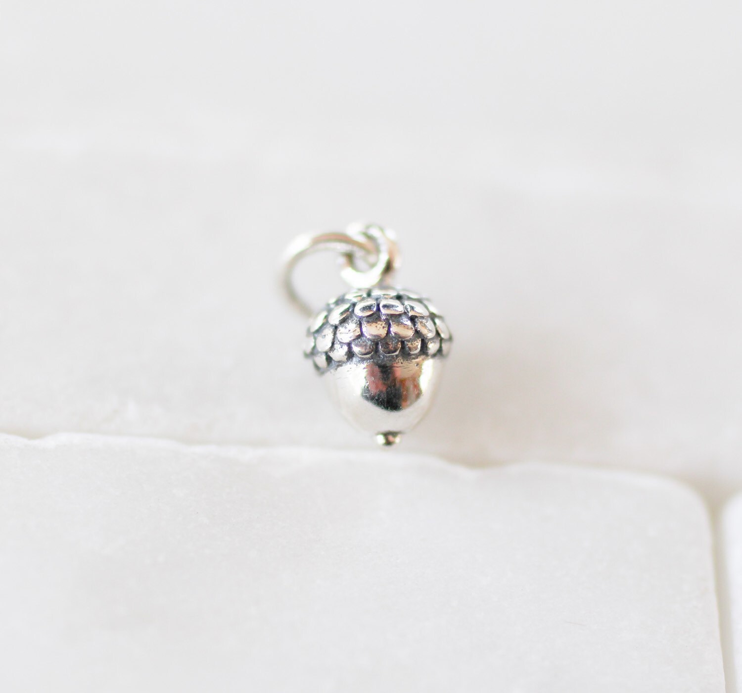 Acorn Charm Sterling Silver Acorn Mini Acorn Charm Charm | Etsy