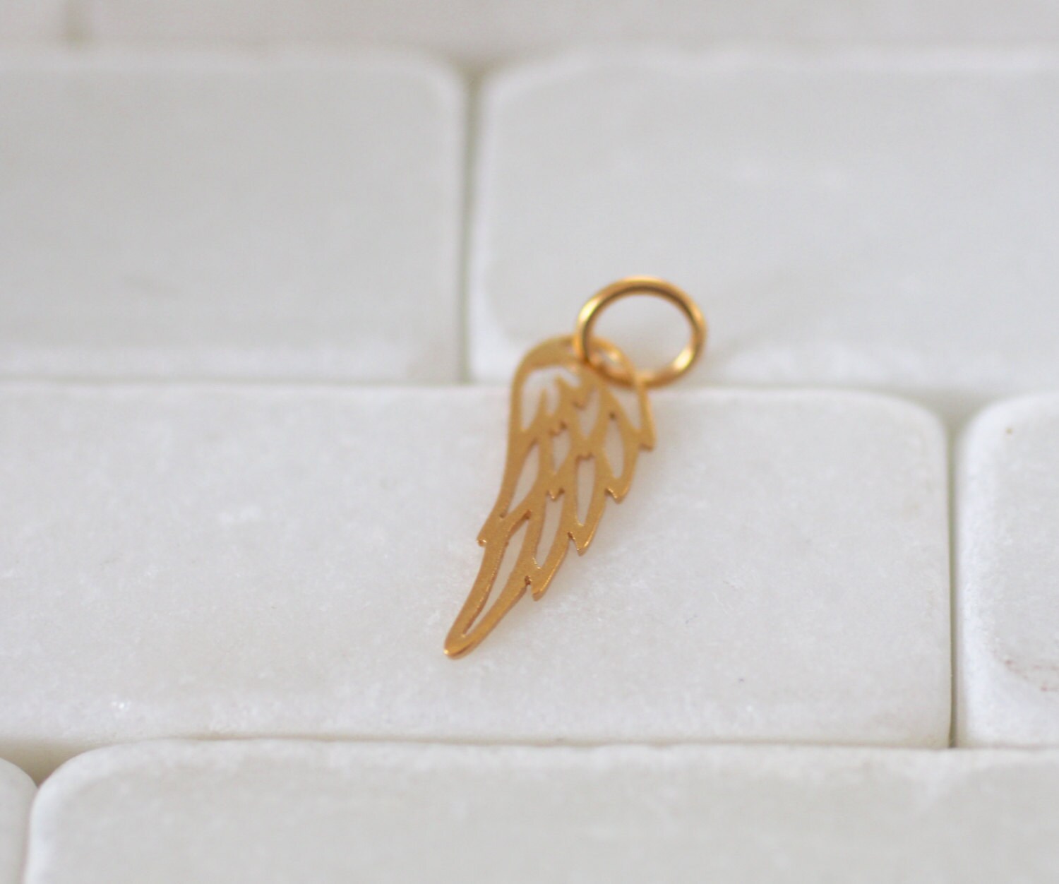 Angel Wing Charm gold Angel Wing Wing Charm Gold Wing - Etsy