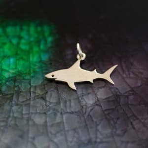 Shark Charm - Sharks - Ocean Theme - Beach Theme - Ocean Charm - Silver ...