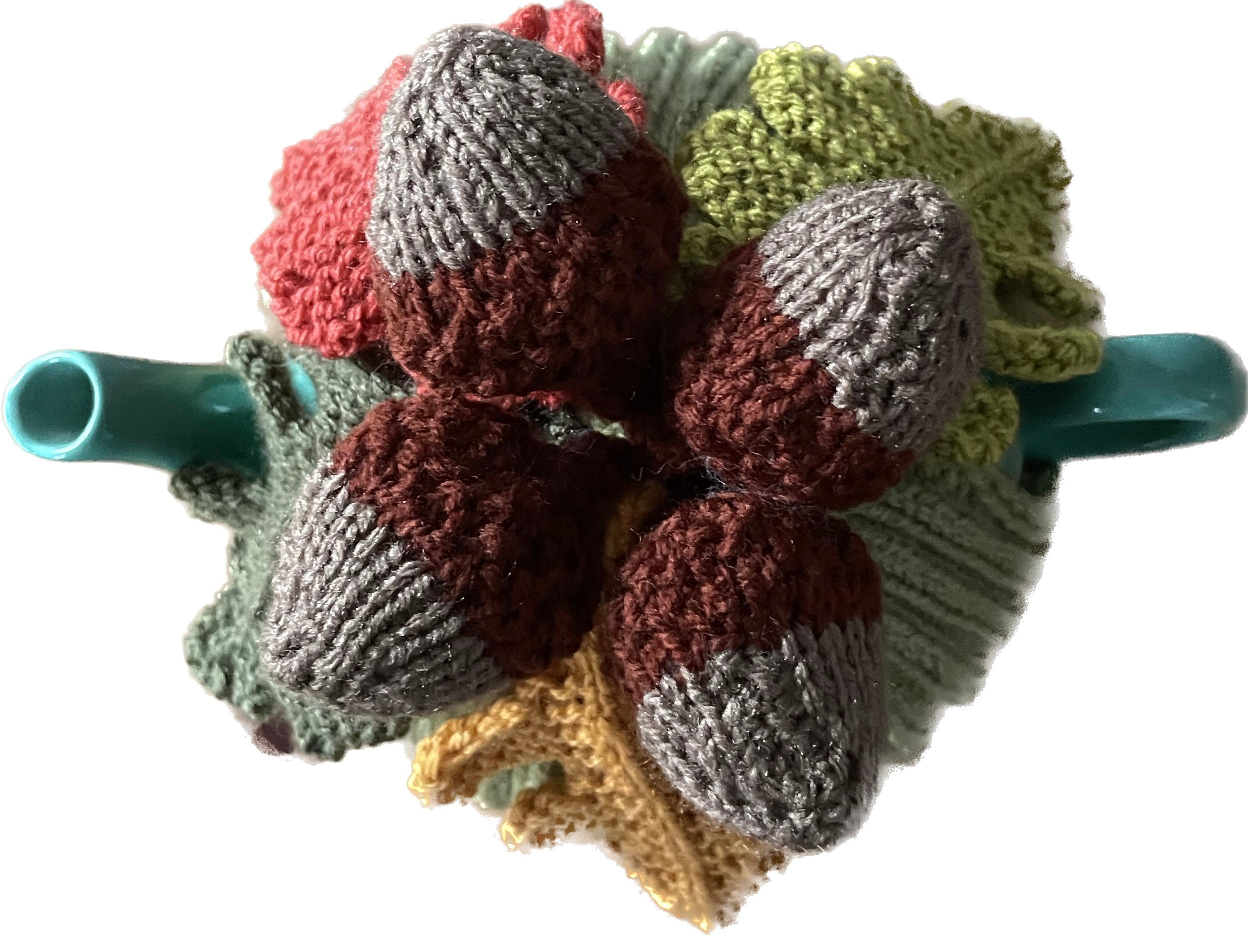 Hand Knitted acorns and Oak Leaves Tea Cosy - Etsy UK