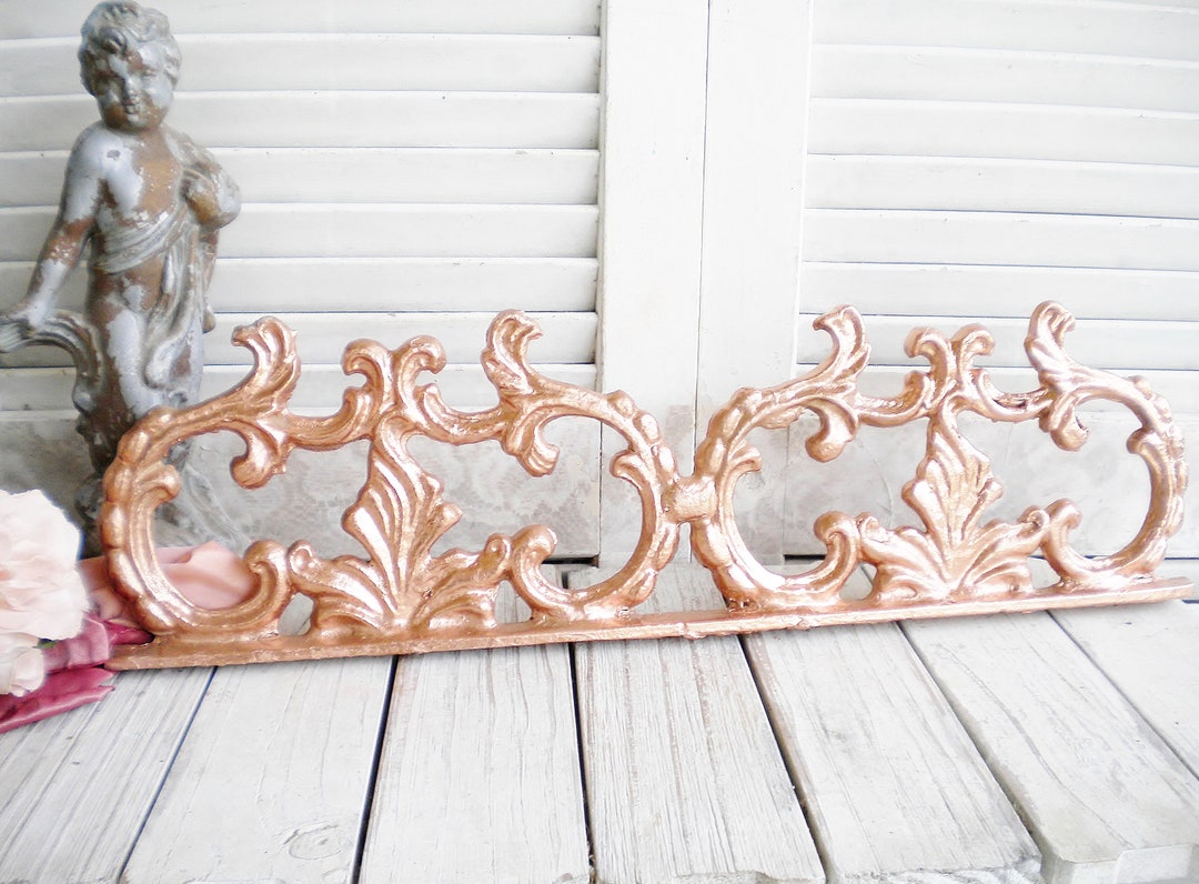 Metal Salvage Gate Piece Repurposed Rose Gold/ Architectural - Etsy