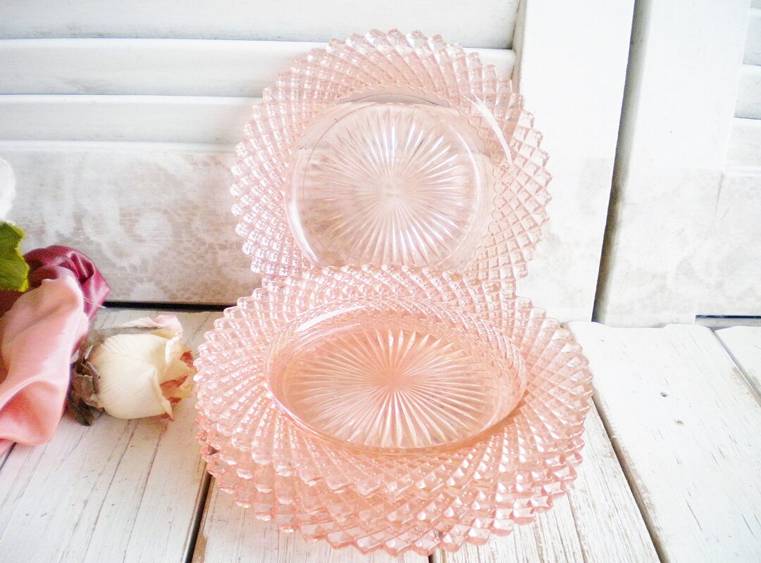 Pink Miss America Dessert Plates Set of 4 Petite 5 Inch - Etsy