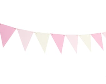 Pink Triangle Flag Banner / Pink Pennant Banner / Pink Bunting | Etsy