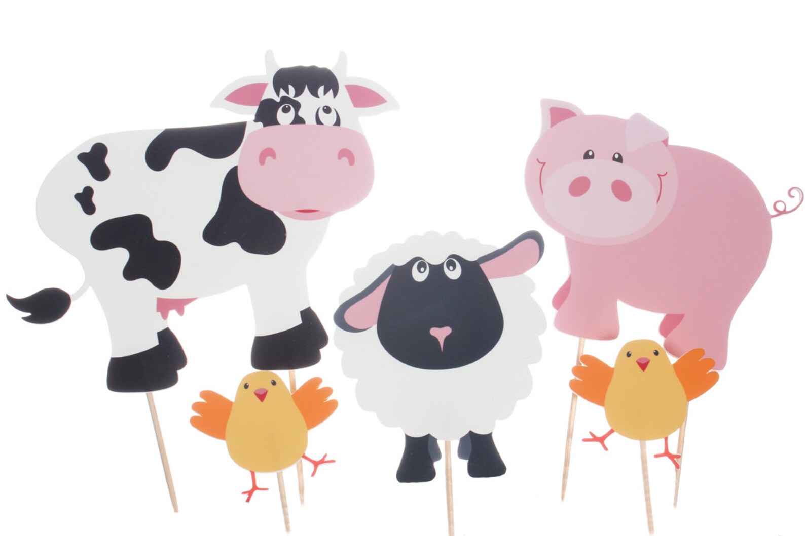 Farm Animal CAKE Toppers - Farm Animal Birthday Party - Farm Animal ...
