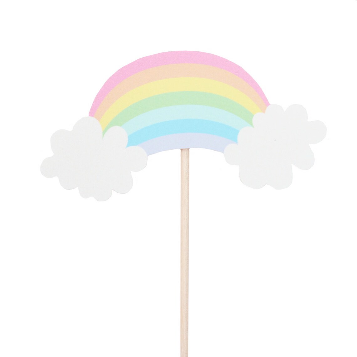 Pastel Rainbow CAKE Topper - Pastel Rainbow - Pastel Birthday - Rainbow ...