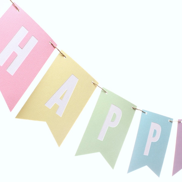 Rainbow Birthday Banner - Etsy
