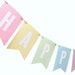 Pastel Rainbow Happy Birthday Banner Custom Pastel Rainbow - Etsy