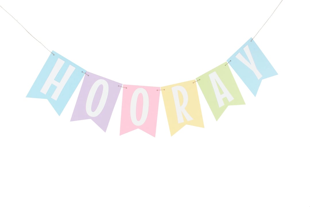 Custom Pastel Rainbow Flag Banner - Pastel Rainbow First Birthday Baby ...