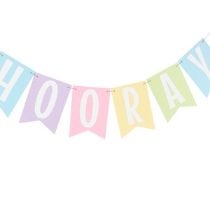 Custom Pastel Rainbow Flag Banner - Pastel Rainbow First Birthday Baby ...