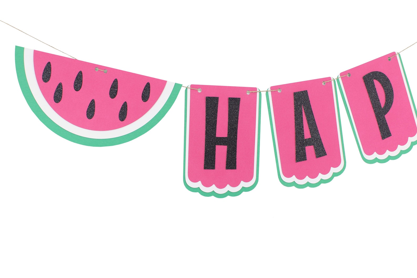 Watermelon Birthday Banner Watermelon Party Decorations - Etsy