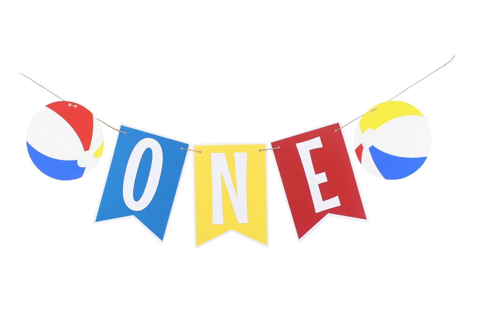 Beach Ball First Birthday Cake Topper - Pool Party Birthday Cake Topper ...
