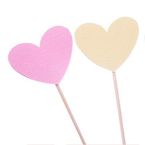 Pastel Rainbow Heart Cupcake Toppers / Food Picks / Cake Topper ...