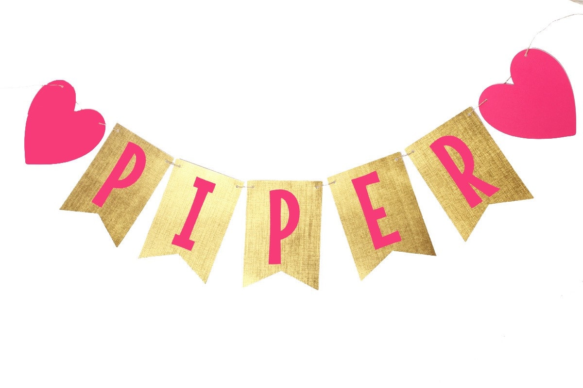 Hot Pink Heart Cupcake Toppers Hot Pink and Gold Birthday - Etsy