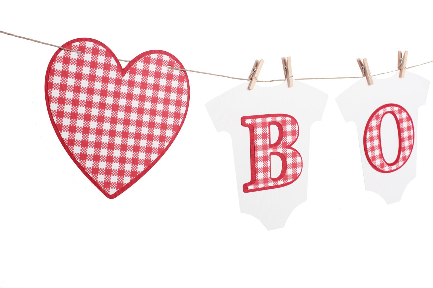 Clothesline Baby Shower Banner Bodysuit Baby Name Banner - Etsy