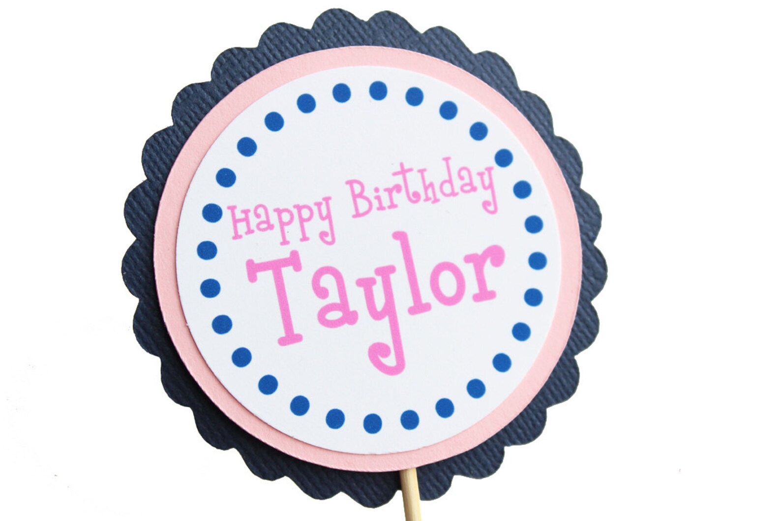 Happy Birthday Cupcake Toppers Personalized Name and Age - Etsy