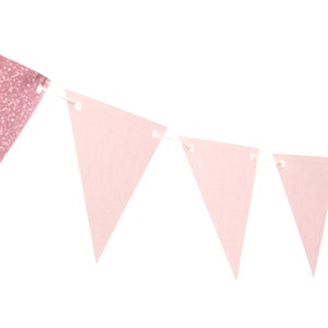 Pink Triangle Flag Banner / Pink Pennant Banner / Pink Bunting / Pink ...