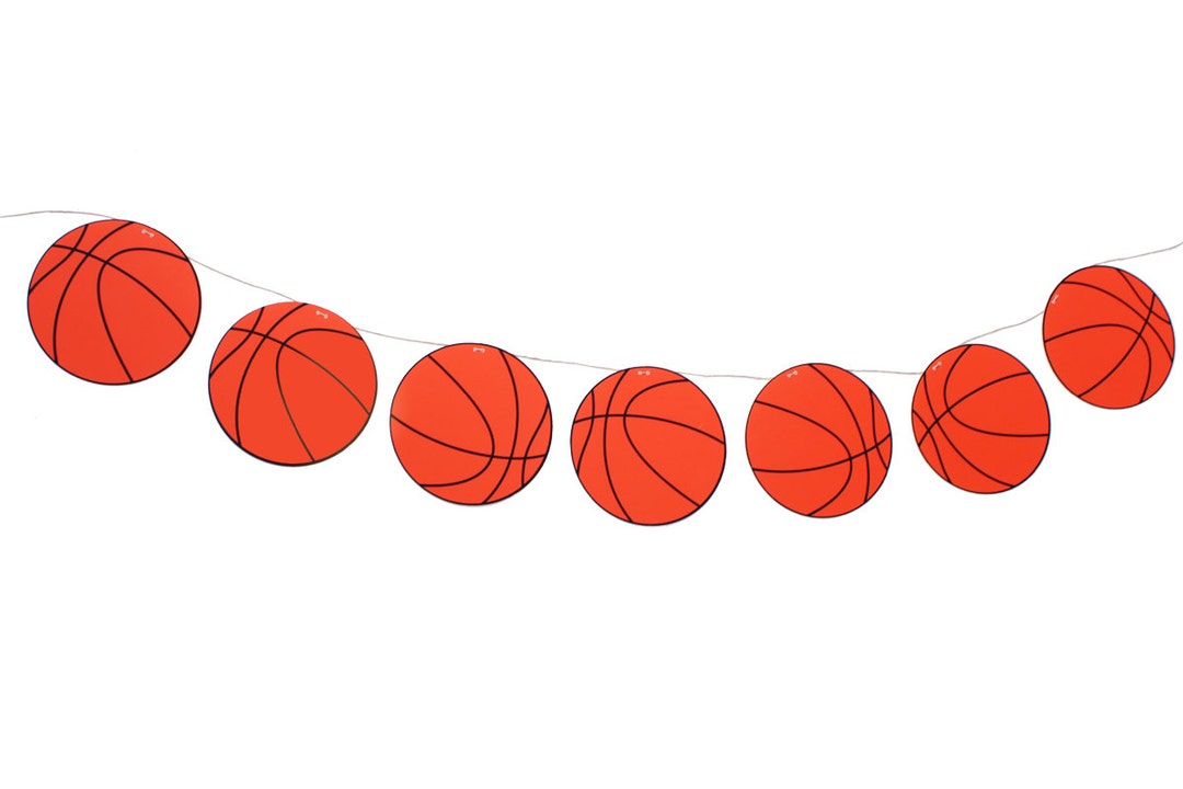 Basketball Garland - Basketball Birthday Party Garland Banner - Etsy