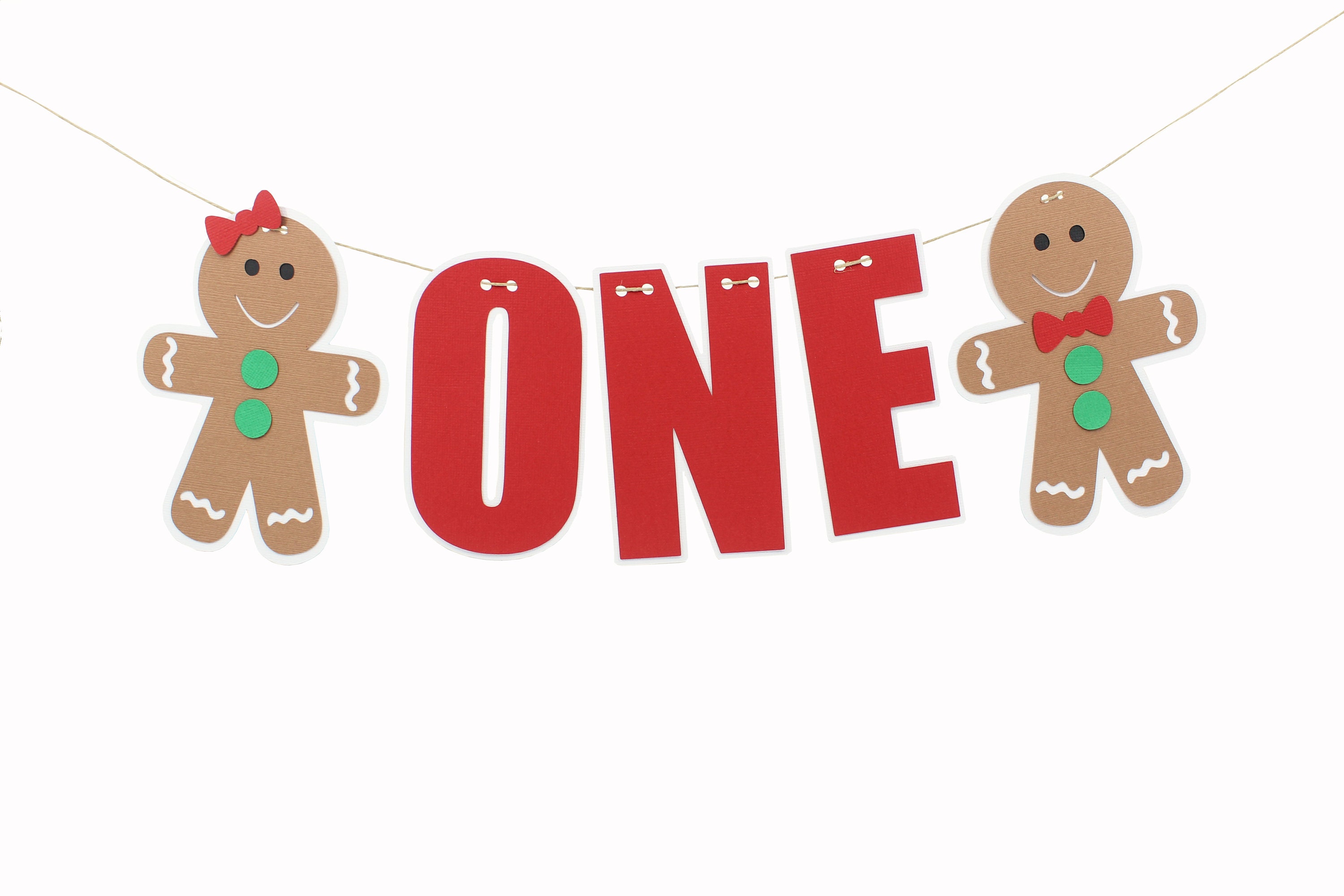 Gingerbread Cookie Birthday Banner, Gingerbread Girl Birthday Banner ...
