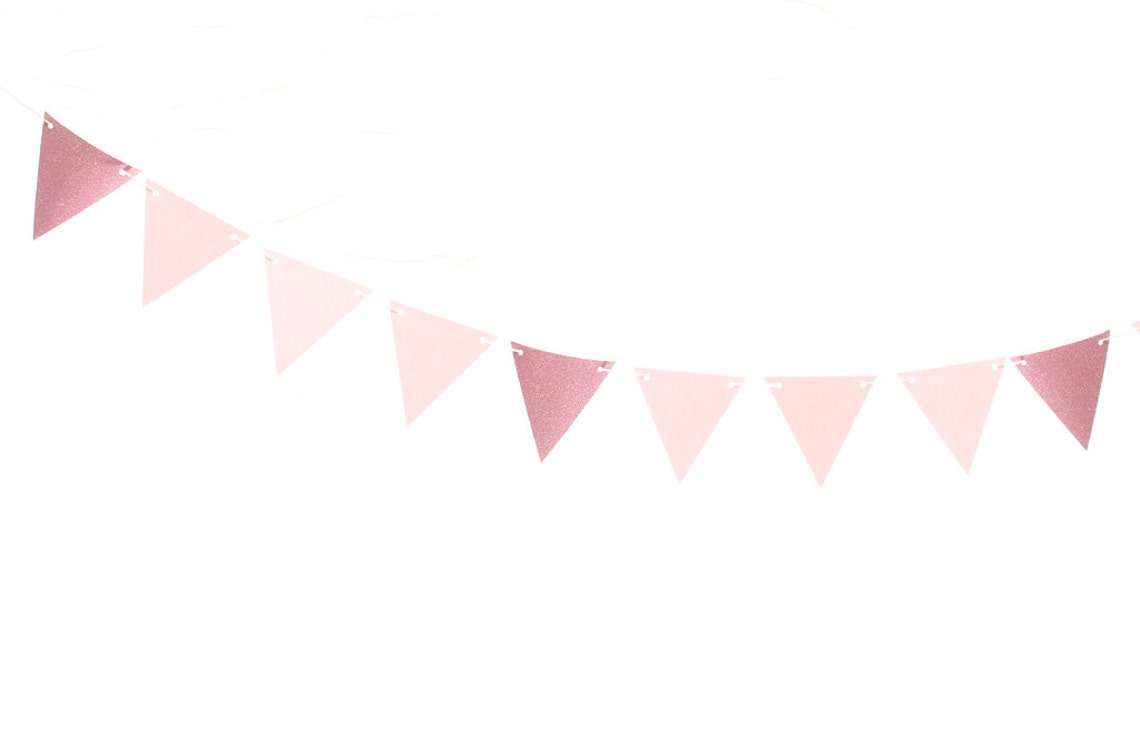 Pink Triangle Flag Banner / Pink Pennant Banner / Pink Bunting - Etsy