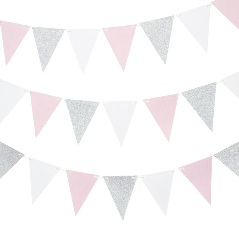 Pink and Silver Heart Cupcake Toppers / Food Picks / Wedding ...