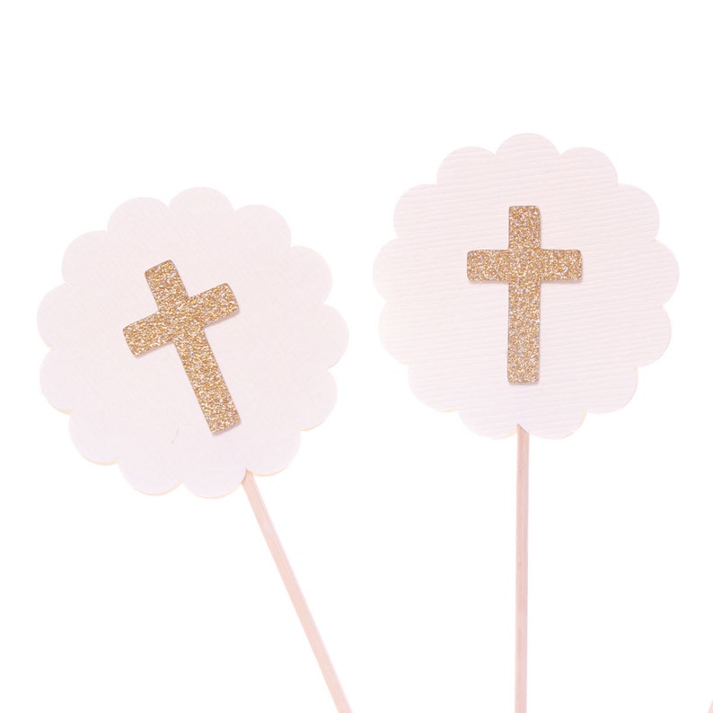 Gold Cross Cake Topper Baptism Cake Topper Christening - Etsy