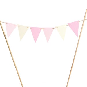 Pink Ombre Flag Banner - Pink Ombre Triangle Flag Garland - Pink ...