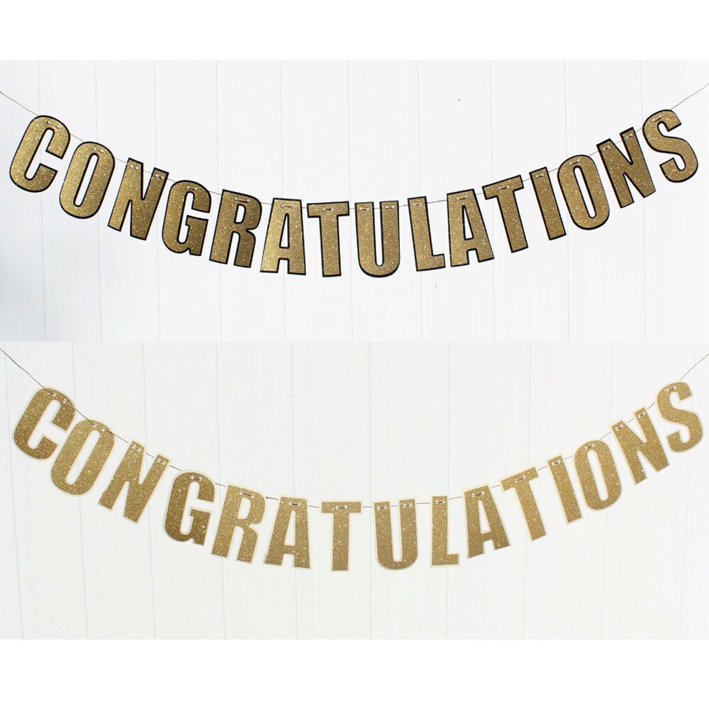 Congratulations Banner Graduation Banner Wedding Banner | Etsy