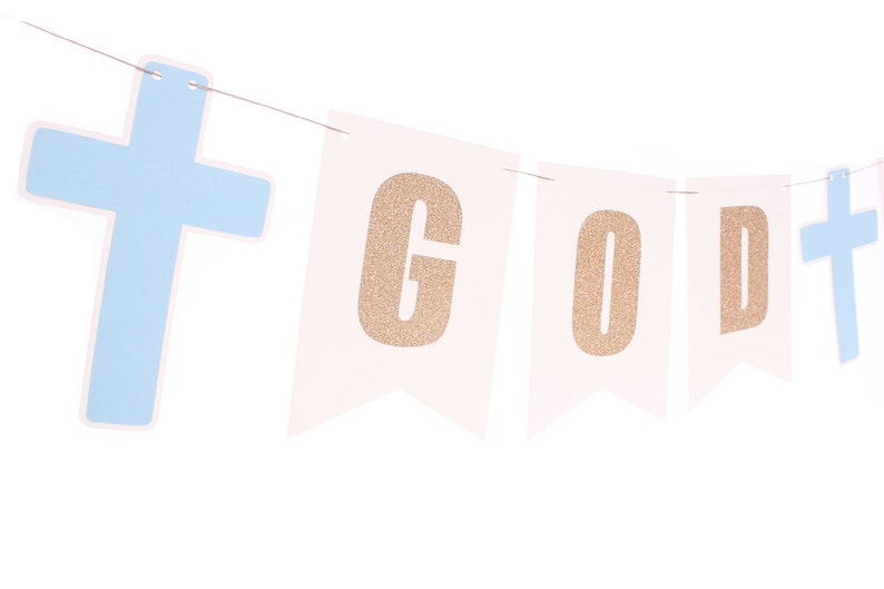 Cross Cake Topper - Ivory Blue Silver Cross Cake Topper - Baptism Cake ...