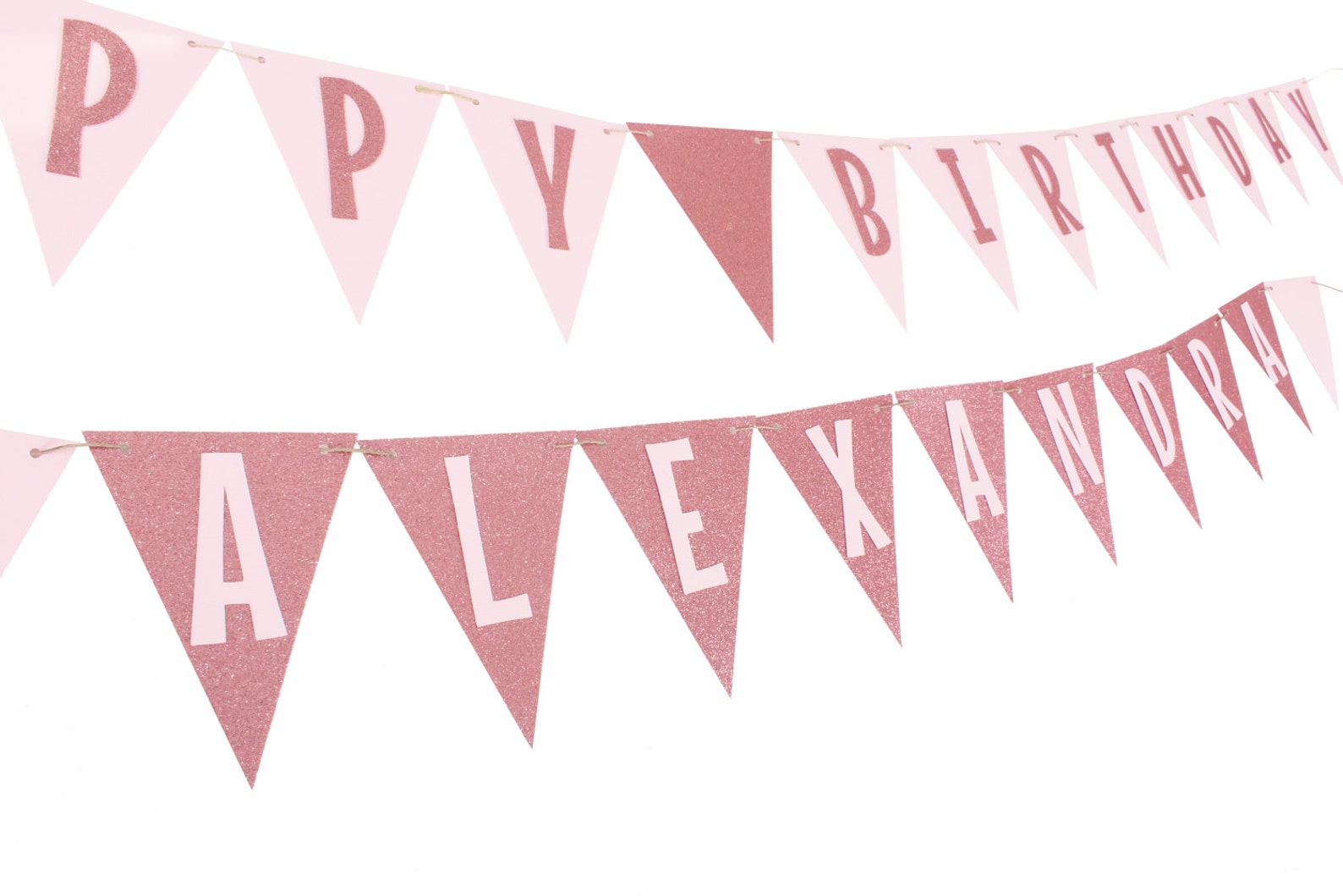 Pink Triangle Flag Banner / Pink Pennant Banner / Pink Bunting - Etsy
