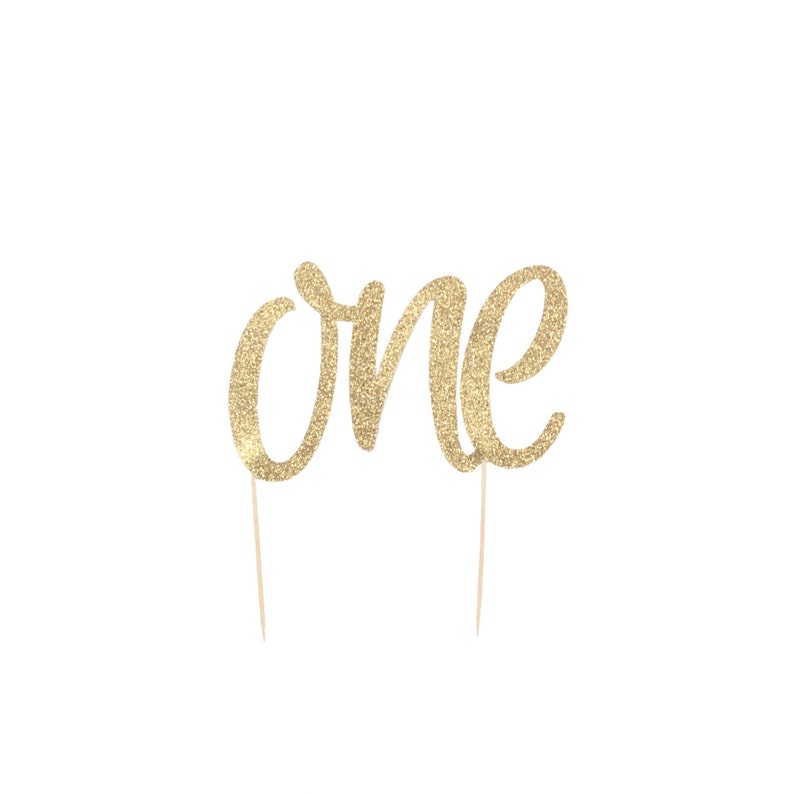 Rose Gold one Cake Topper Rose Gold First Birthday | Etsy