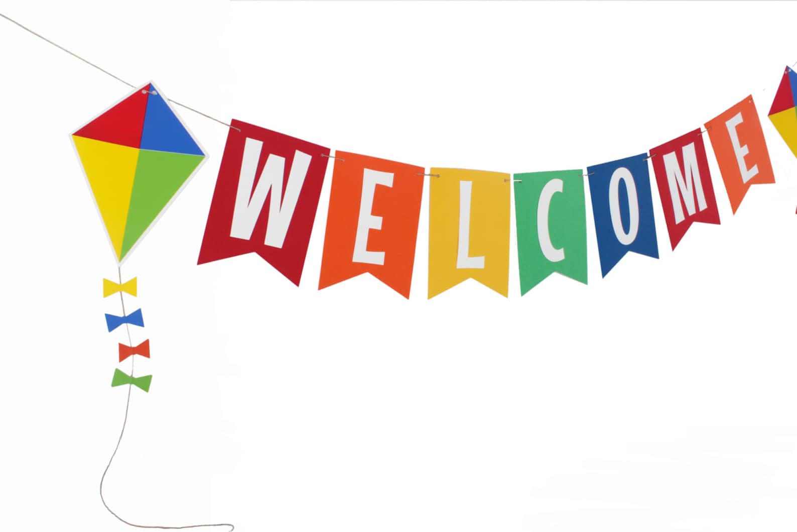 Kite Birthday Banner - Kite Welcome Banner - Welcome Babay Banner ...