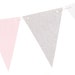 Pink and Silver Heart Cupcake Toppers / Food Picks / Wedding ...