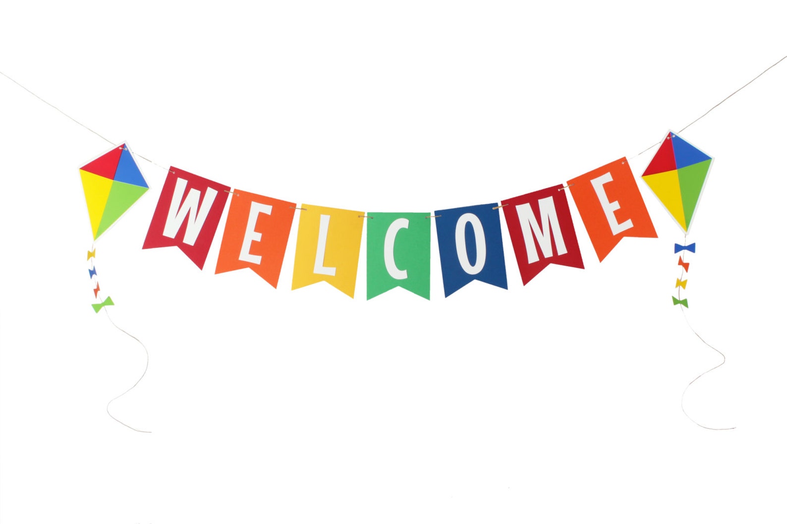 Kite Birthday Banner - Kite Welcome Banner - Welcome Babay Banner ...