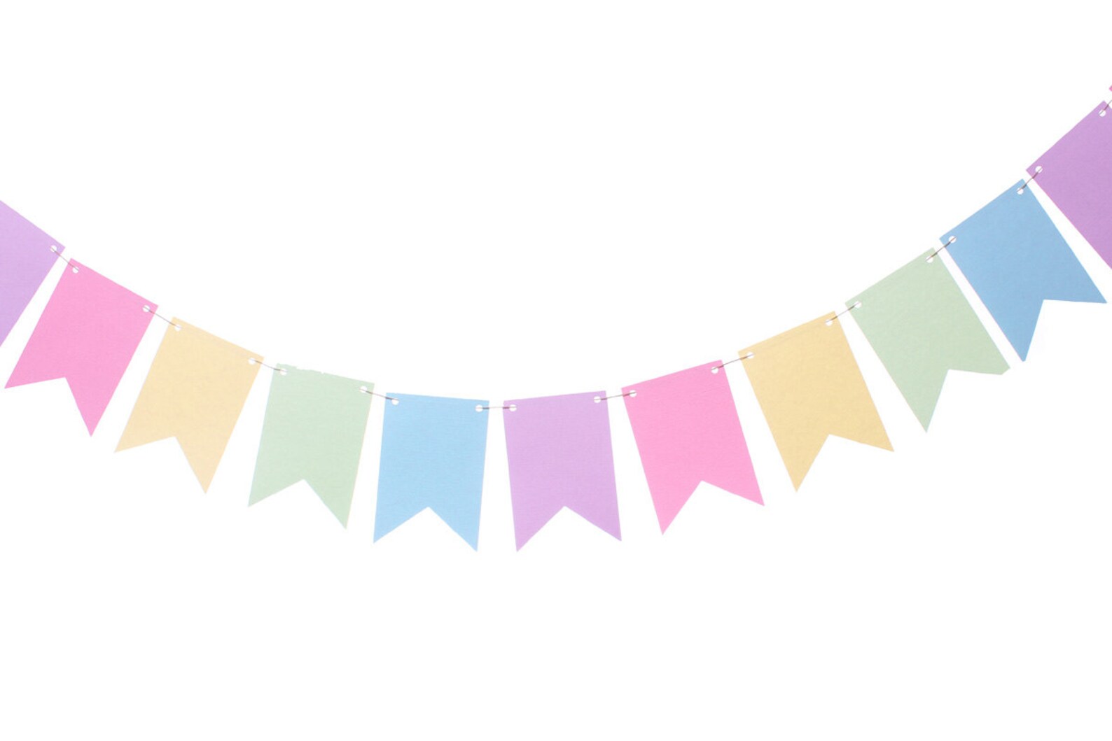 Pastel Rainbow Birthday Flag Garland Photo Prop Backdrop | Etsy