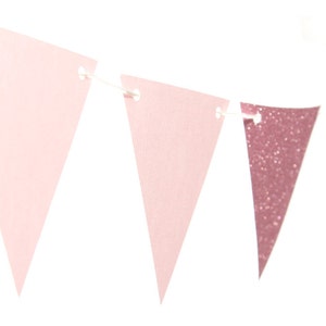 Pink Triangle Flag Banner / Pink Pennant Banner / Pink Bunting / Pink ...