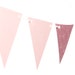 Pink Triangle Flag Banner / Pink Pennant Banner / Pink Bunting / Pink ...