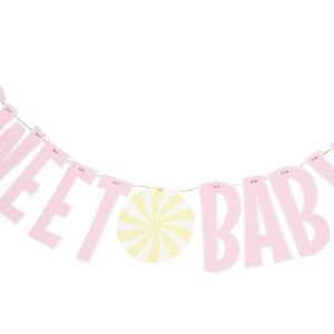 Sweet Baby Banner - Candy Themed Baby Shower - Sweet Baby Shower ...