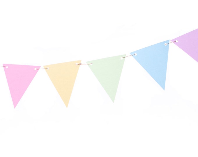 Pastel Rainbow Flag Banner Pastel Rainbow Party Banner Pastel Rainbow ...