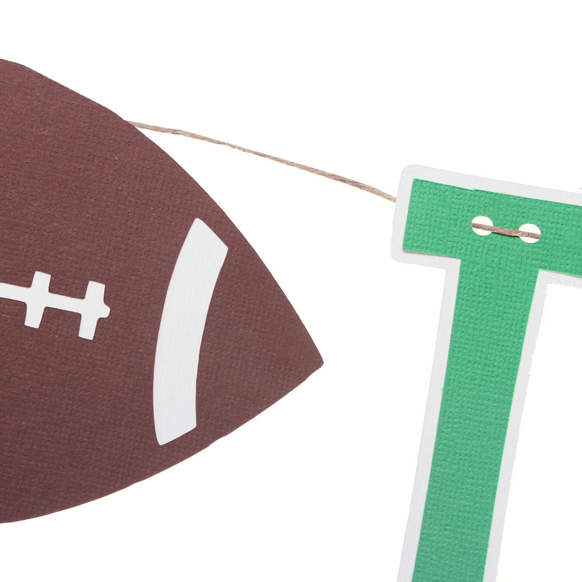 Super Bowl Party Football Touchdown Banner Custom Football | Etsy