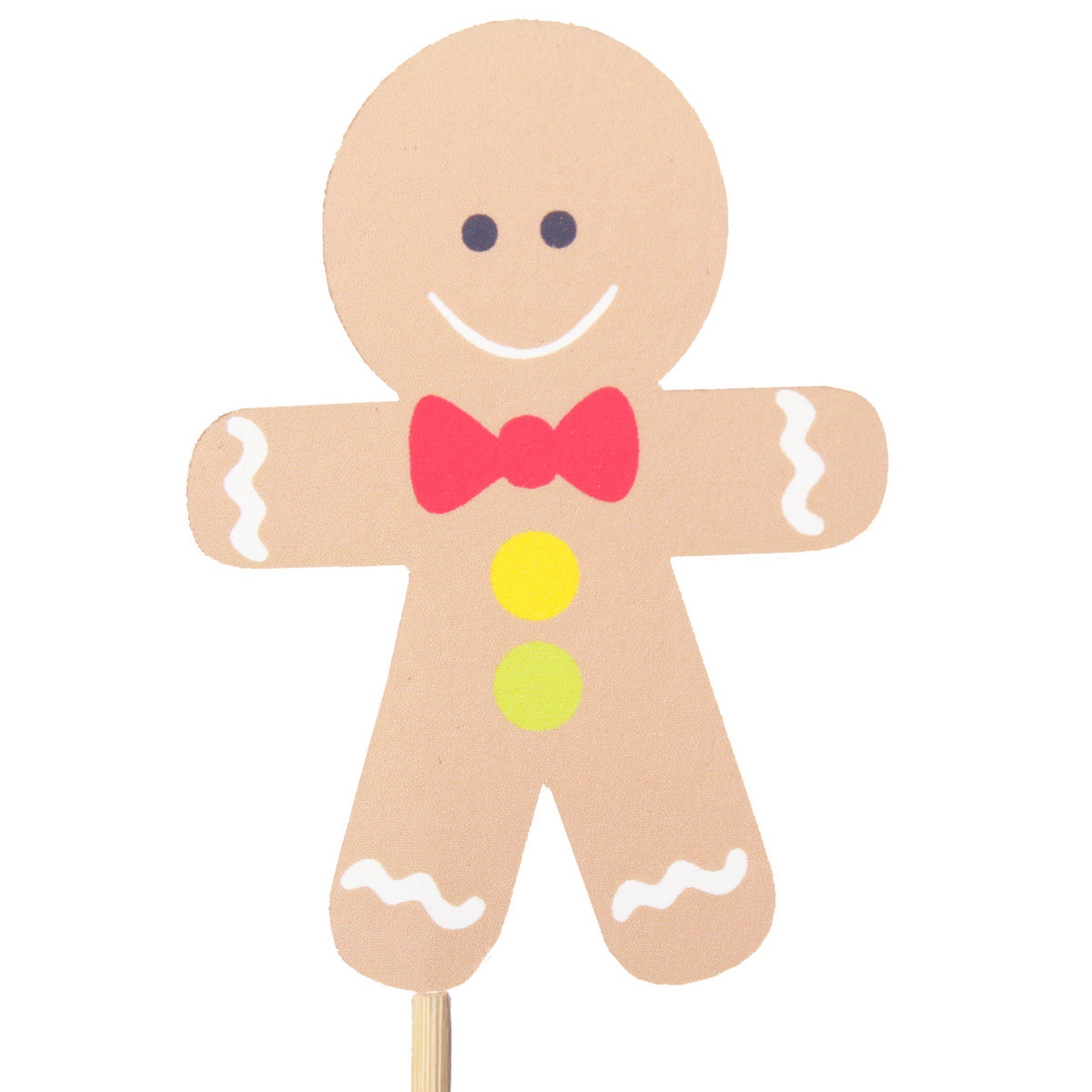 Gingerbread Party Picks Gingerbread Girl Gingerbread Boy - Etsy
