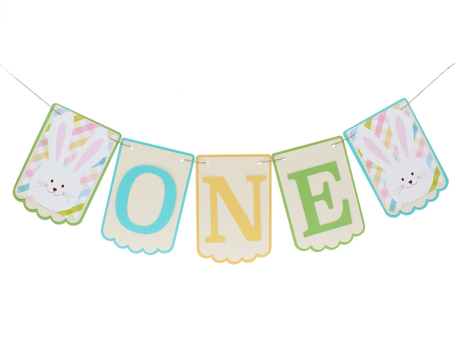 Bunny Birthday Banner Bunny First Birthday Banner Bunny - Etsy